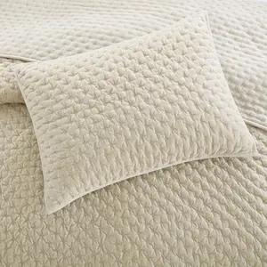 Dkny Pure Velvet Quilt Set, King - Birch