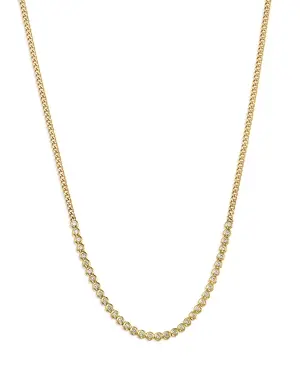 Zoe Chicco 14k Yellow Diamond Collar Necklace - Gold