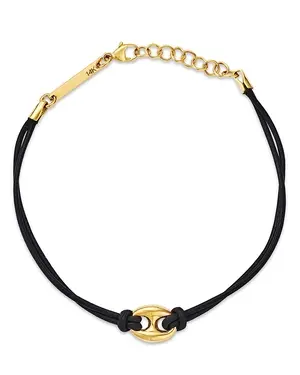 Zoe Chicco 14k Yellow Gold Mariner Link Bracelet - Black