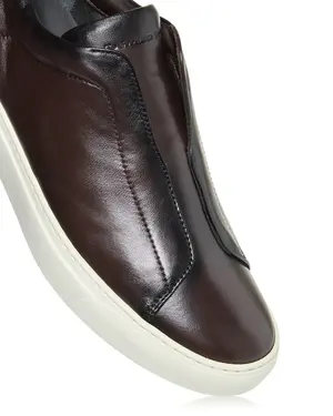 To Boot New York Cale Leather Sneakers - Ebony