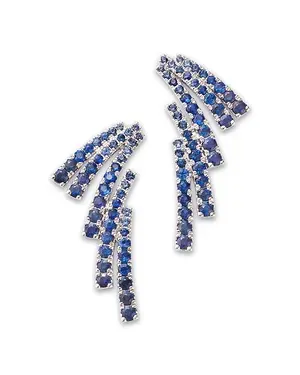 Bloomingdale'S Sapphire Ear Climber Earrings - Blue/white