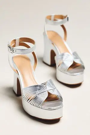 Maeve Platform Heels - Silver