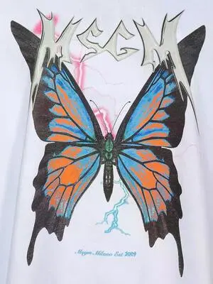 MSGM Butterfly-print Hoodie