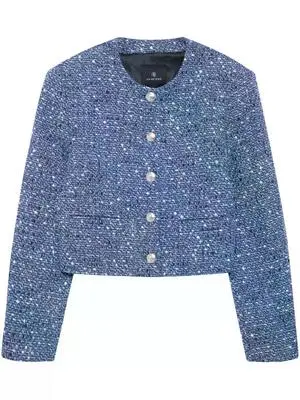 Women's Blue Tweed Jackets