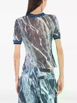 Roberto Cavalli Marble-print T-shirt