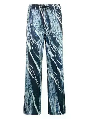Roberto Cavalli Marble Print Trousers