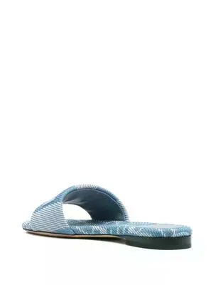 Fendi Logo-embroidered Slides