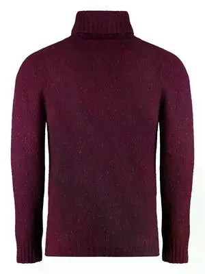 Malo Roll Neck Sweater - Red