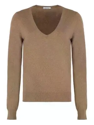 Malo Wool Jumper - Brown