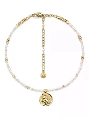 GOOSSENS Astro Capricorn Pearl Choker Necklace - Gold