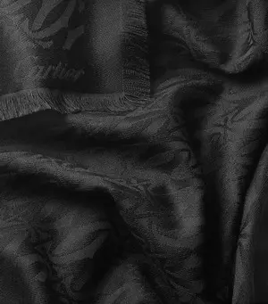 Cartier Silk C De Shawl - Black