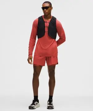 Lululemon Mile Maker Ripstop Lined Short 6 Dare Devil