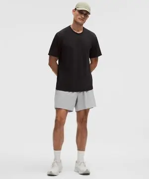 Lululemon Mile Maker Ripstop Lined Short 6 Silver Drop
