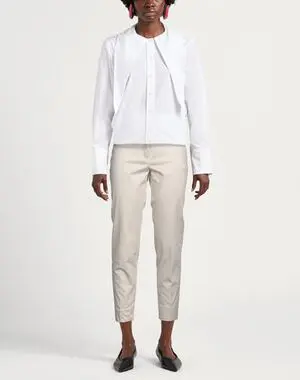 Peserico Cotton Elastane Polka-dot Tapered Pants - Beige