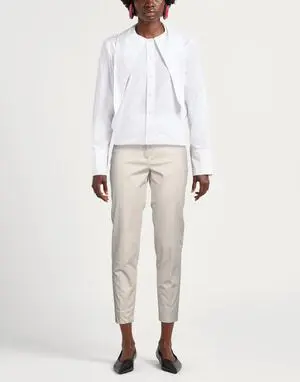 Peserico Cotton Elastane Polka-dot Tapered Pants - Beige