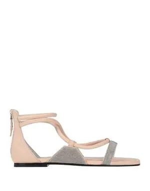 Fabiana Filippi Gladiator Sandals With Embellishments - Blush