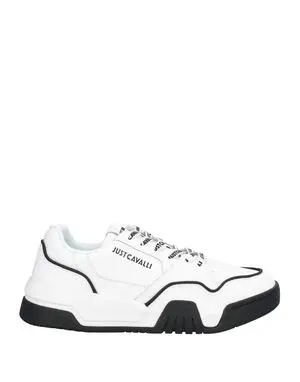 Just Cavalli Leather Low-top Sneakers - White