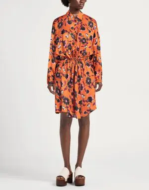 REPLAY Mini Shirt Dress - Orange