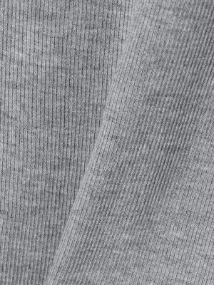 Khaite Renato Ribbed Wool-blend Jersey Tank - Gray