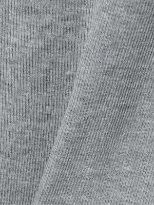 Khaite Renato Ribbed Wool-blend Jersey Tank - Gray