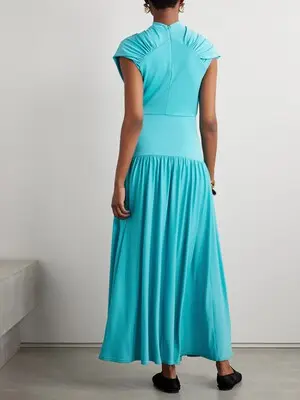 KALLMEYER Victoria Draped Maxi Dress