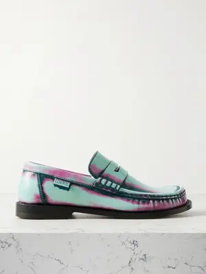 Loewe Campo Printed Leather Loafers