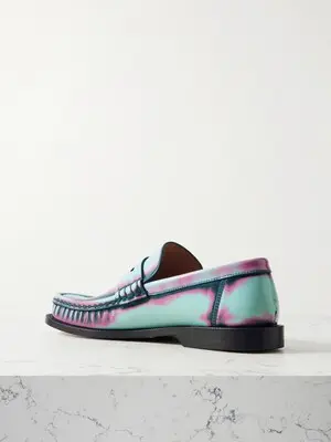 Loewe Campo Printed Leather Loafers