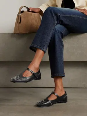 Church's Opal Studded Mary Jane Brogues - Black