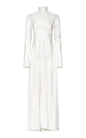 FFORME Mila Satin Maxi Gown Ivory
