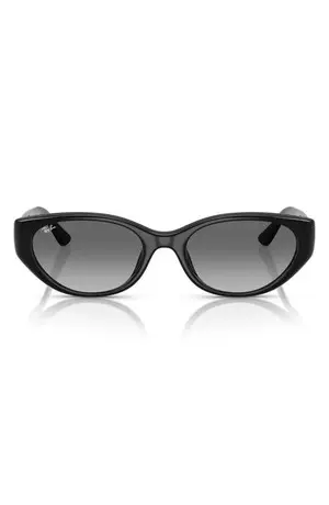 Ray-ban 55mm Gradient Pillow Sunglasses - Black