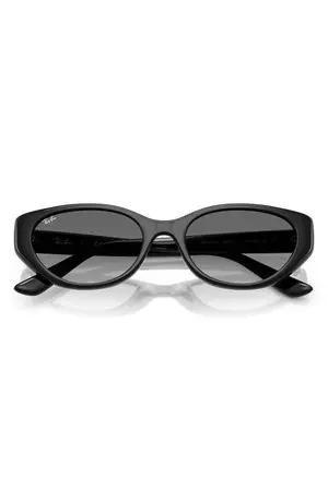 Ray-ban 55mm Gradient Pillow Sunglasses - Black
