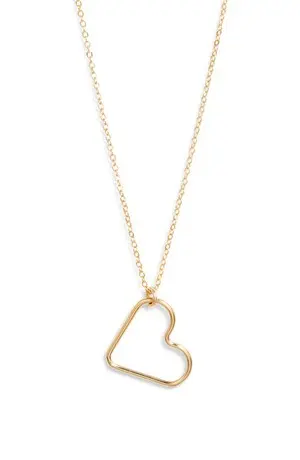 SET & STONES Mabel Heart Pendant Necklace - Gold