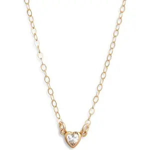 SET & STONES Sarah Heart Pendant Necklace - Gold