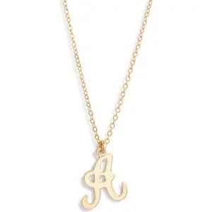 SET & STONES Set & Stones Gianna Initial Pendant Necklace Gold / A