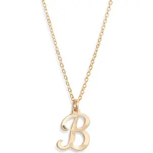 SET & STONES Set & Stones Gianna Initial Pendant Necklace Gold / B