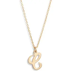 SET & STONES Set & Stones Gianna Initial Pendant Necklace Gold / C