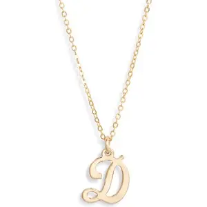 SET & STONES Set & Stones Gianna Initial Pendant Necklace Gold / D