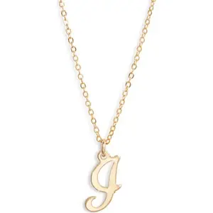 SET & STONES Set & Stones Gianna Initial Pendant Necklace Gold / I