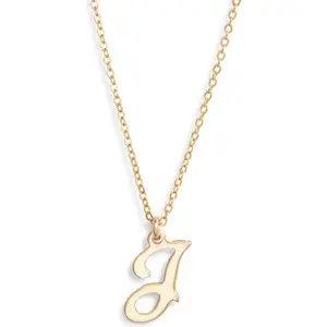 SET & STONES Set & Stones Gianna Initial Pendant Necklace Gold / J