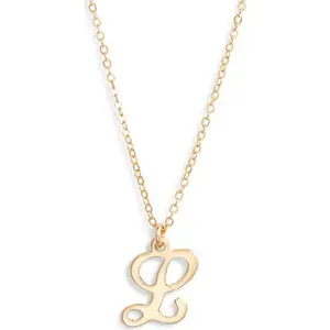 SET & STONES Set & Stones Gianna Initial Pendant Necklace Gold / L
