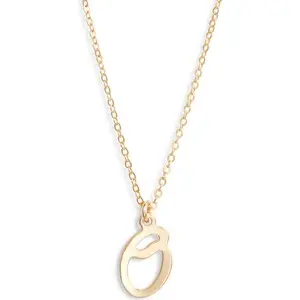 SET & STONES Set & Stones Gianna Initial Pendant Necklace Gold / O