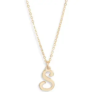 SET & STONES Set & Stones Gianna Initial Pendant Necklace Gold / S