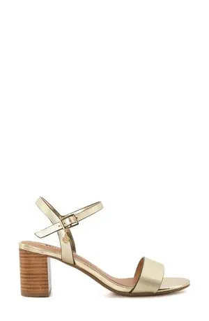 Dune London Metallic Leather Sandals - Gold