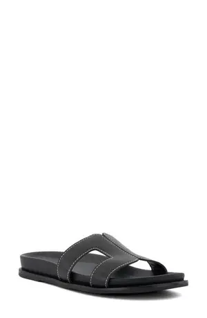 Dune London Loupa Slide Sandal - Black