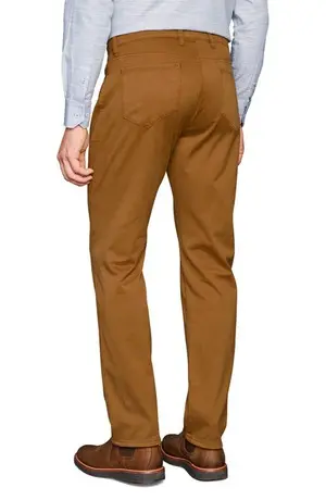 Johnston & Murphy Straight Leg Stretch Pima Cotton Pants