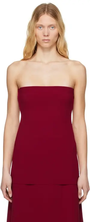 BIRROT Birrot Lay2 Bandeau Tube Top - Ruby