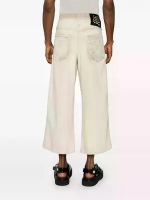 FEDERICO CINA Cropped Straight-leg Trousers