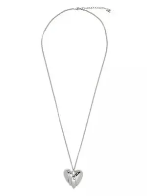 Amina Muaddi Heartbreaker Necklace - Silver