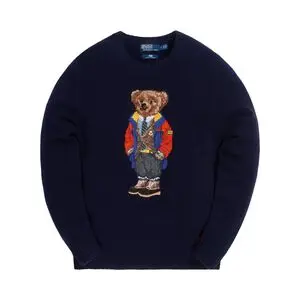 Kith X Polo Ralph Lauren Outdoor Bear Crewneck - Blue