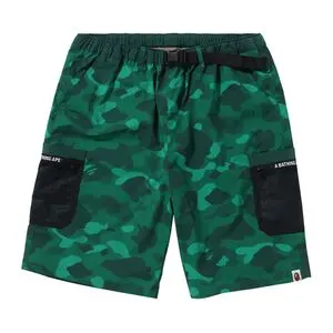 A BATHING APE Color Camo Mesh Pocket Shorts